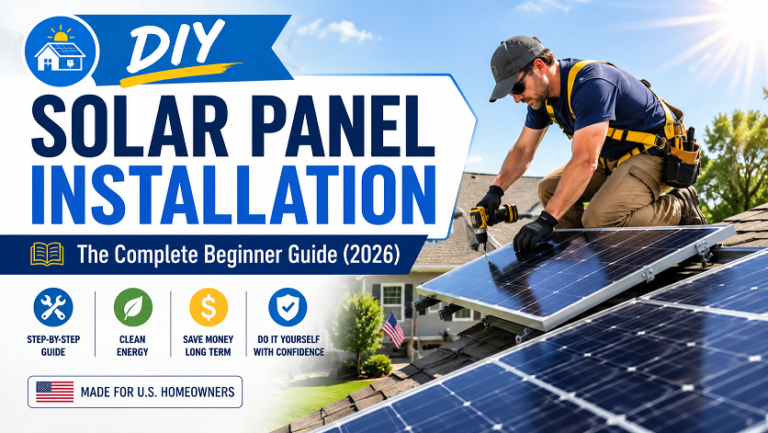 DIY Solar Panel Installation: Complete Beginner Guide (2026)